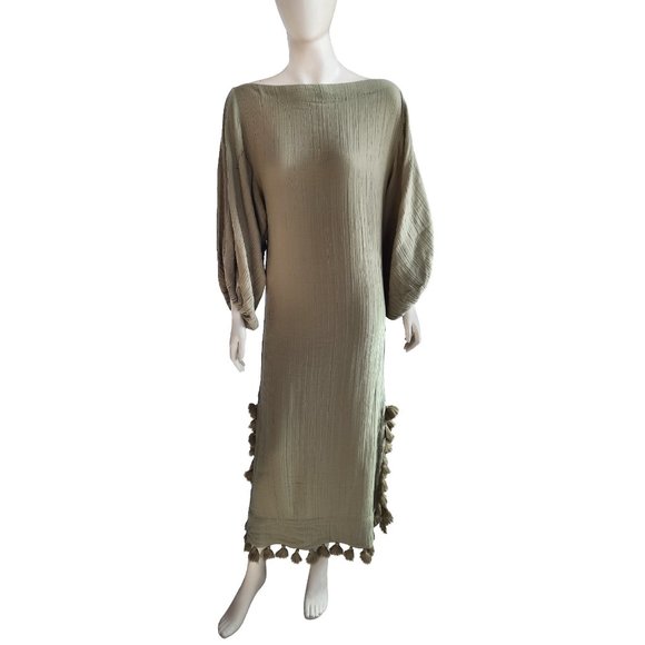 RHODE | Dresses | Rhode Delilah Offshoulder Tasseltrimmed Dress In ...